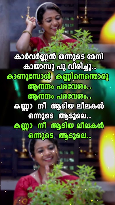 കാർവർണ്ണൻ തന്നുടെ മേനി Krishna Shorts Youtube