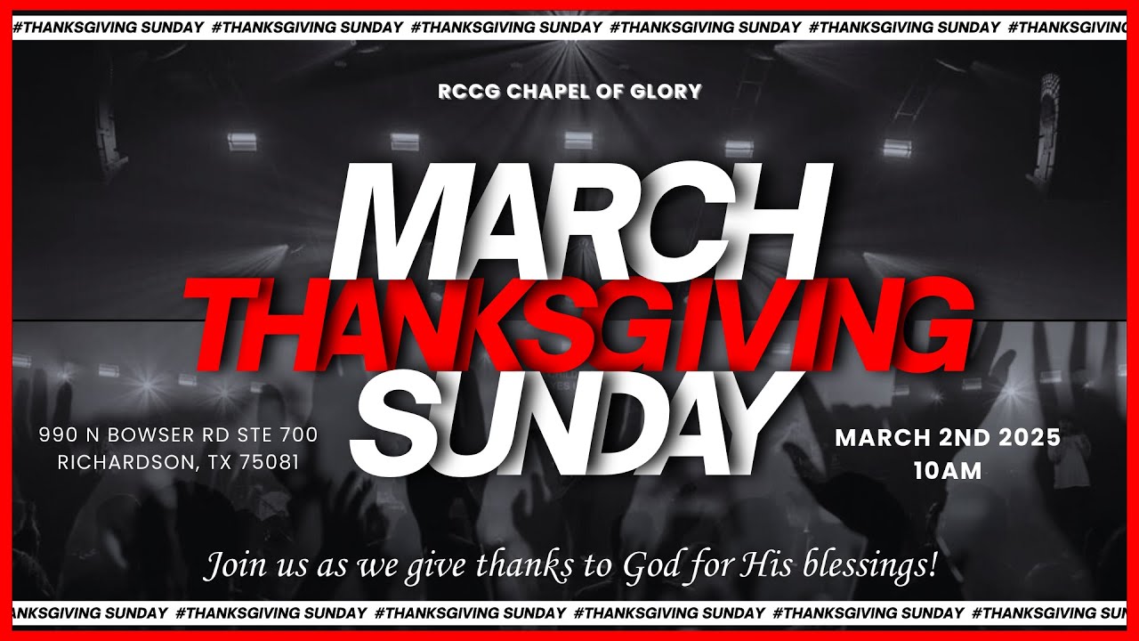 MARCH THANKSGIVING SERVICE - YouTube