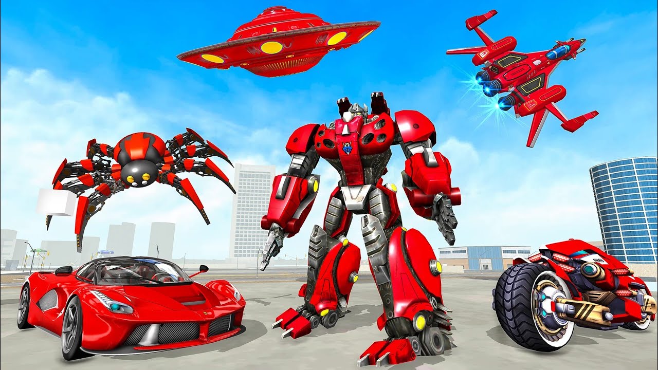 Spider Robot Game: Space Robot Transform Wars *** android gameplay ...