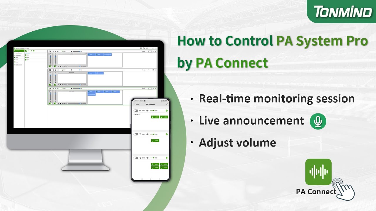How to Control PA System Pro by PA Connect - YouTube