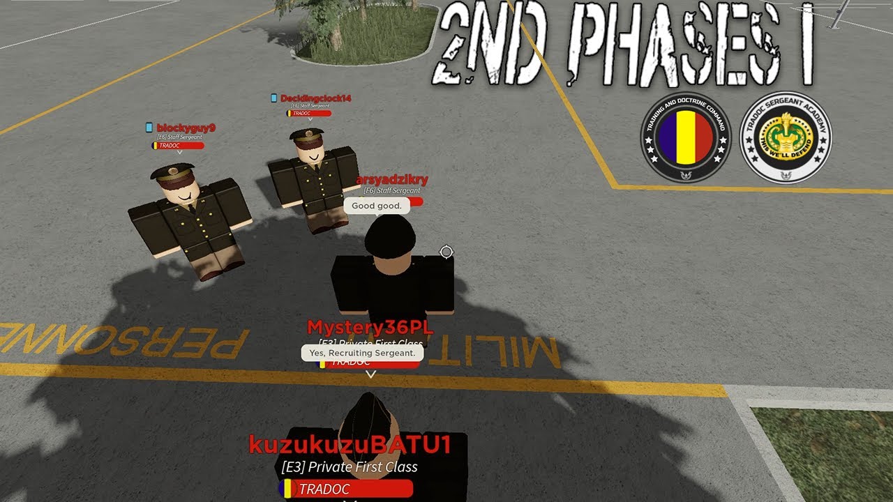 TRADOC: Hosting 2nd Phase I - ROBLOX Fort Martin - YouTube