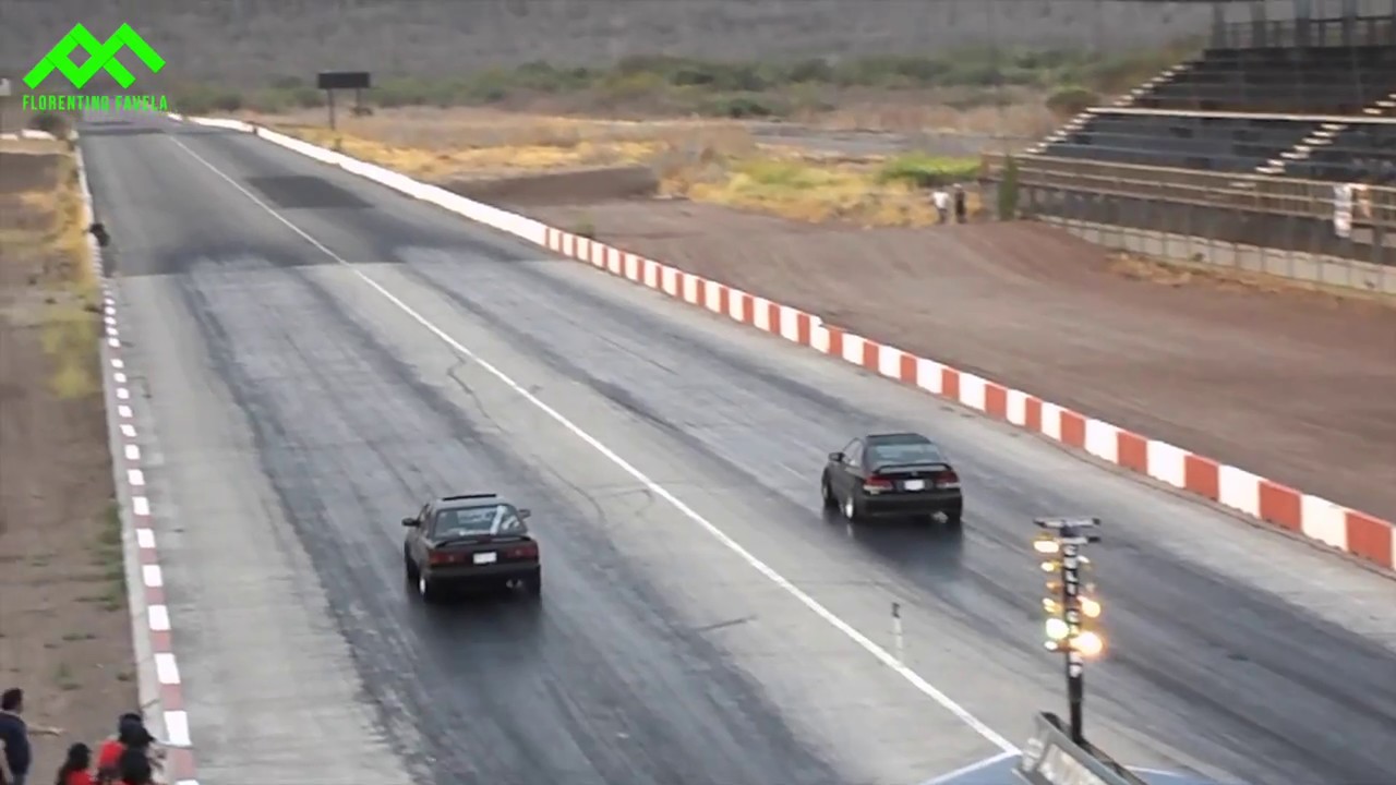 Sentra SE-R SR20DET B13 "Hulk" Vs Honda Civic Turbo drag race ...