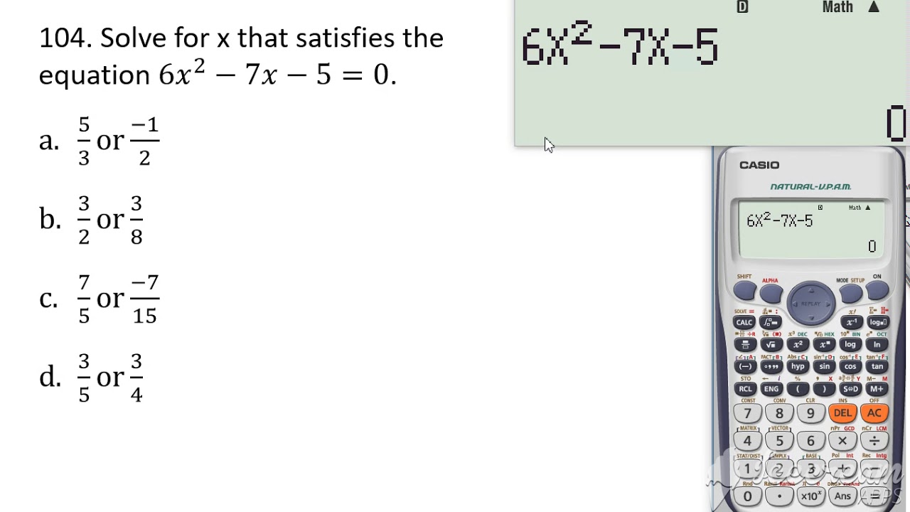 Problem No 104 Solve For x In 6 2 7 5 0 YouTube problem-no-104-solve-for-x-in-6-2-7-5-0-youtube