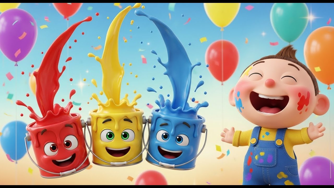 Learning Colors at the Paint Party 🎨🖌️ | Learn Colors for Kids ...