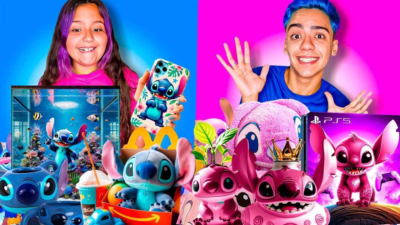 COMPRAMOS COISAS DO FILME LILO E STITCH | STITCH VS ANGEL - YouTube