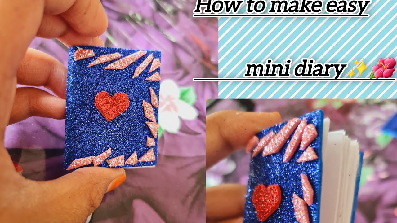 How to make easy mini diary💖 || DIY craft || easy crafting || mini ...