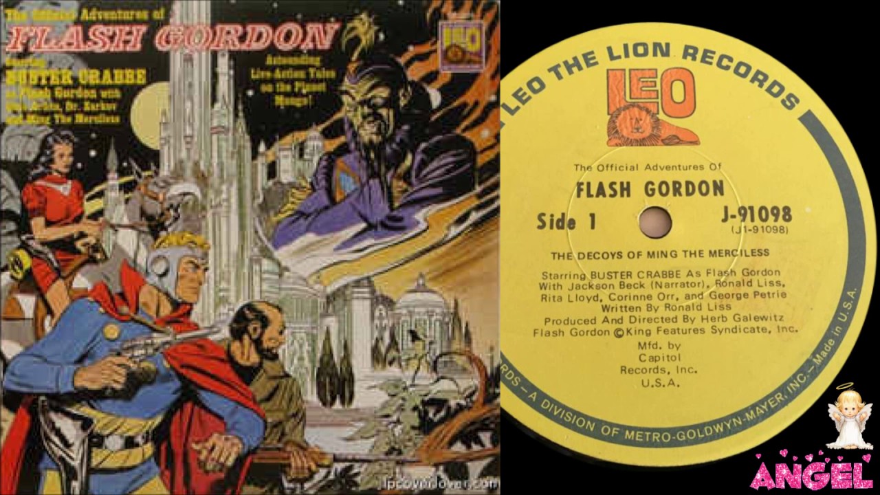 Original Vinyl : 1966 The Official Adventures of FLASH GORDON Side 1 ...