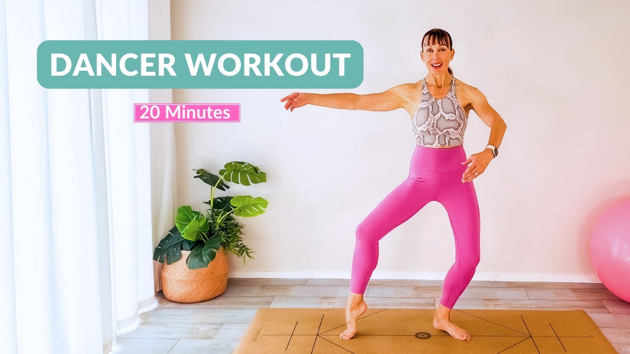 20 Minute Ballet Inspired Pilates Workout | No Equipment Standing ...