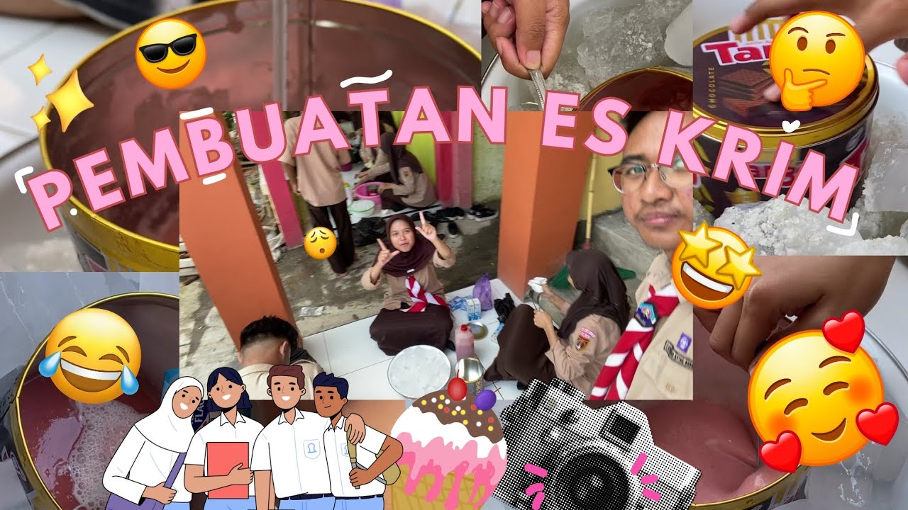 VLOG || UPRAK PRAKTIKUM KIMIA "PEMBUATAN ES KRIM" 🤩 - YouTube