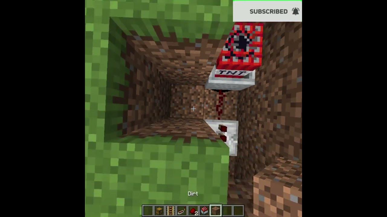 How to make a TNT Minecart trap in Minecraft - YouTube