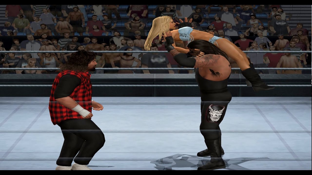 Kelly Kelly vs. Undertaker & Mick Foley | ECW | Mixed Handicap | Cactus ...