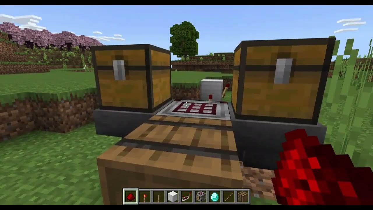Minecraft redstone tutorials: how to make a auto-crafter - YouTube