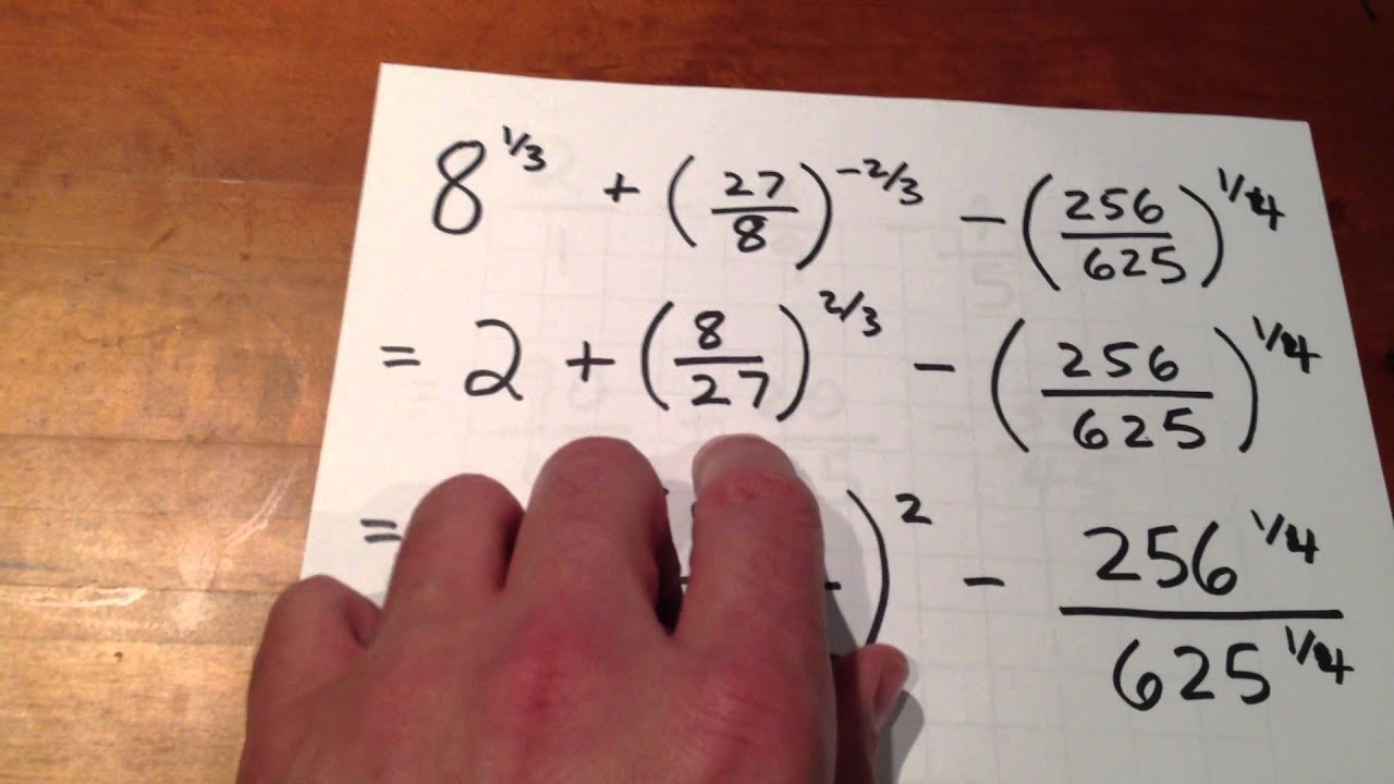 Evaluate Rational Exponents Ex 3 Of 4 YouTube evaluate-rational-exponents-ex-3-of-4-youtube