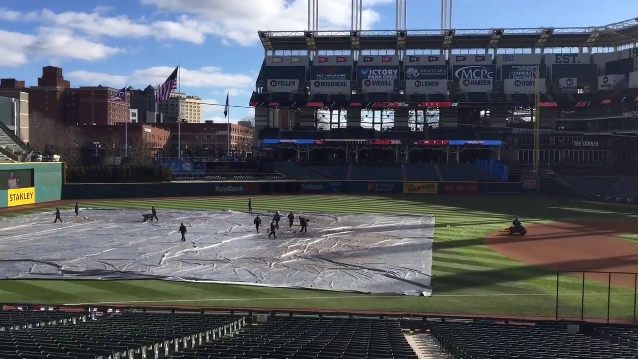 Opening Day At Progressive Field where the Red Sox take on the Indians ...