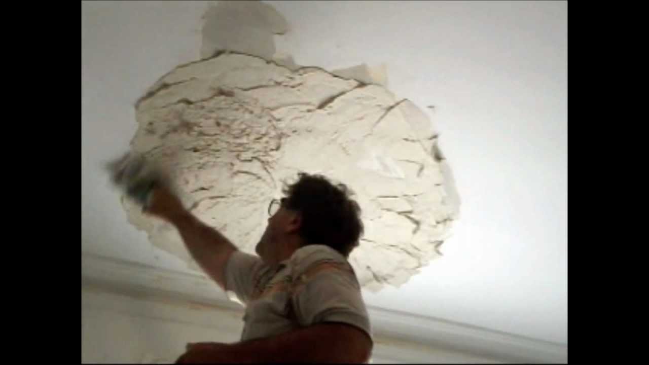 How To Repair Big Hole in The Ceiling P 3 - YouTube