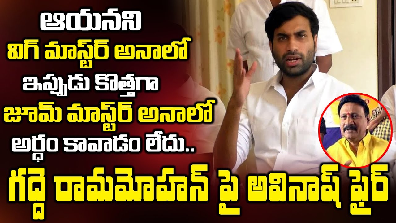 Devineni Avinash Sensational Comments on Gadde Rammohan Rao || Bezawada ...
