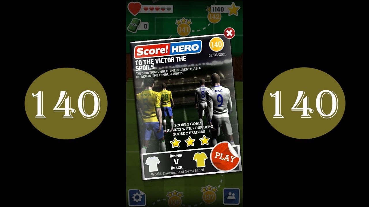 Score Hero - level 140 - 3 stars - YouTube