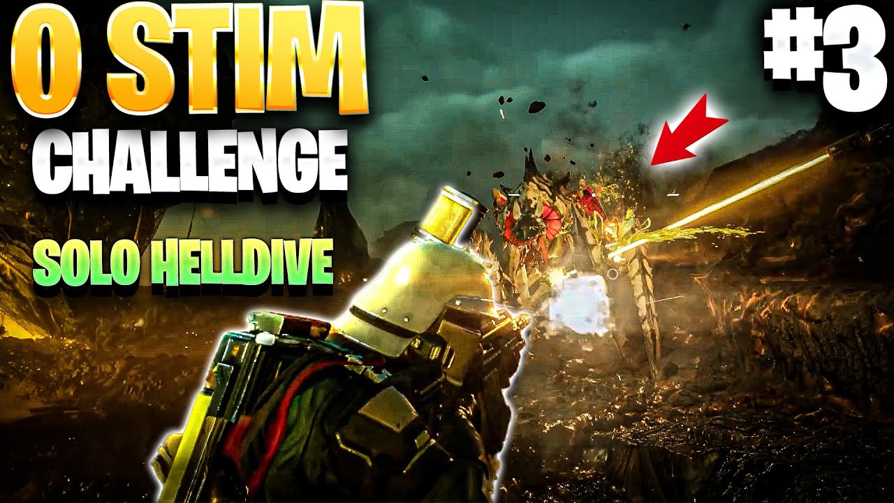 HELLDIVERS 2 - 0 STIM Mission In Honor of Sony Victory! (Solo Helldive ...