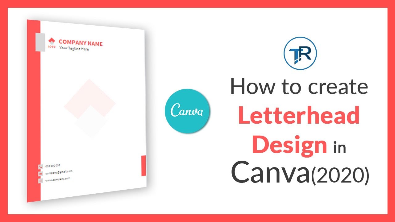 HOW TO DESIGN LETTERHEAD IN CANVA - YouTube
