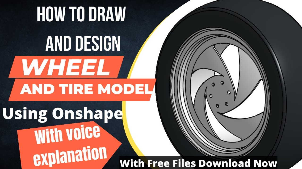 How To Draw And Design the Wheel in Onshape with Explanation ...