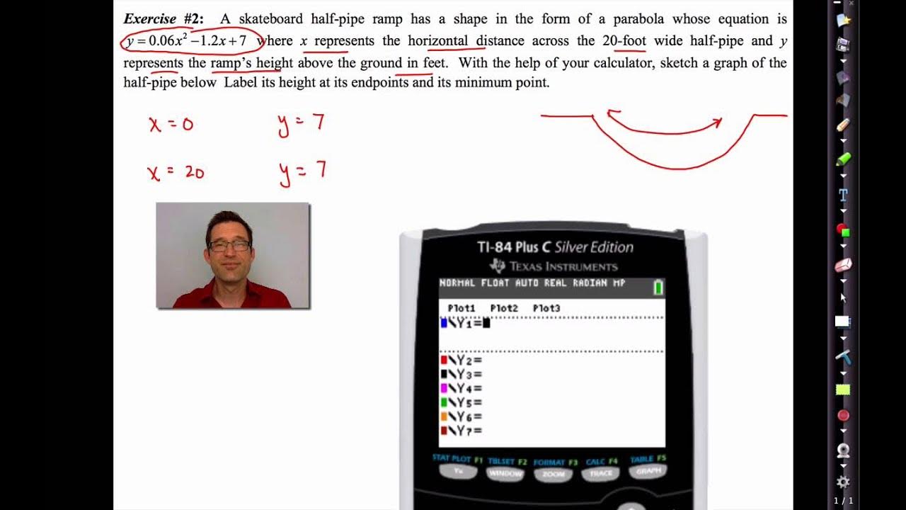 Common Core Algebra II.Unit 6.Lesson 9.Modeling with Quadratic Functions - YouTube