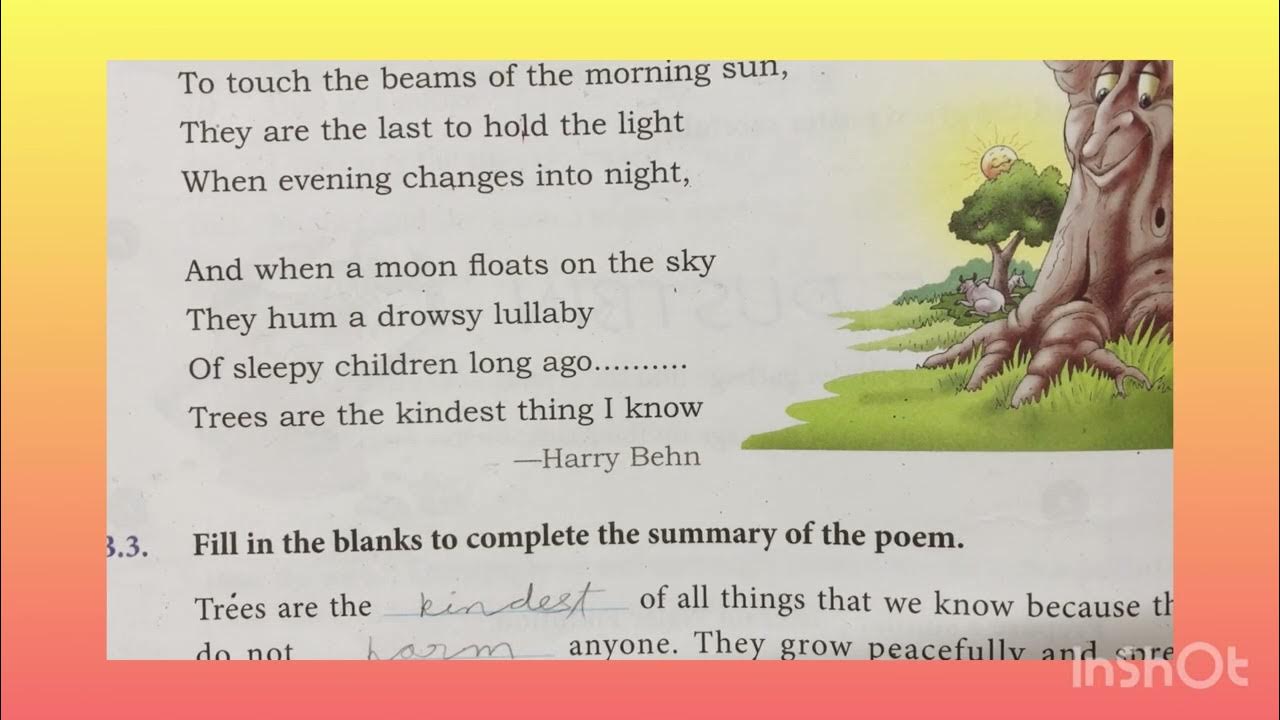 -Trees Are The Kindest Things / class-3,Unit -2DAV Public school, DAV ...