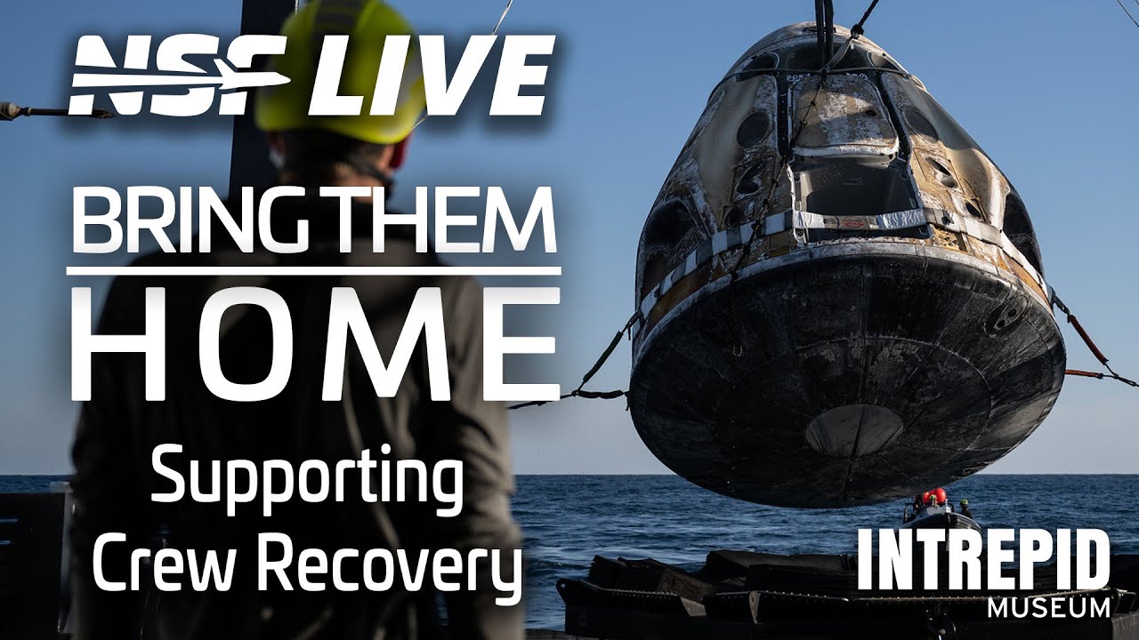 NSF Live: SPLASHDOWN - How Does NASA Recover Crew from Space? - YouTube