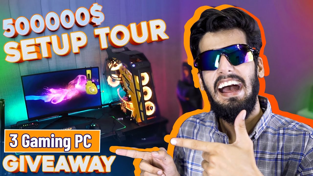 New Setup Tour & 3 Gaming PC Giveaway ! Daddu Charger New Setup - YouTube