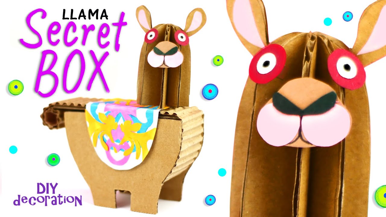 Llama secret paper box - tutorial - YouTube