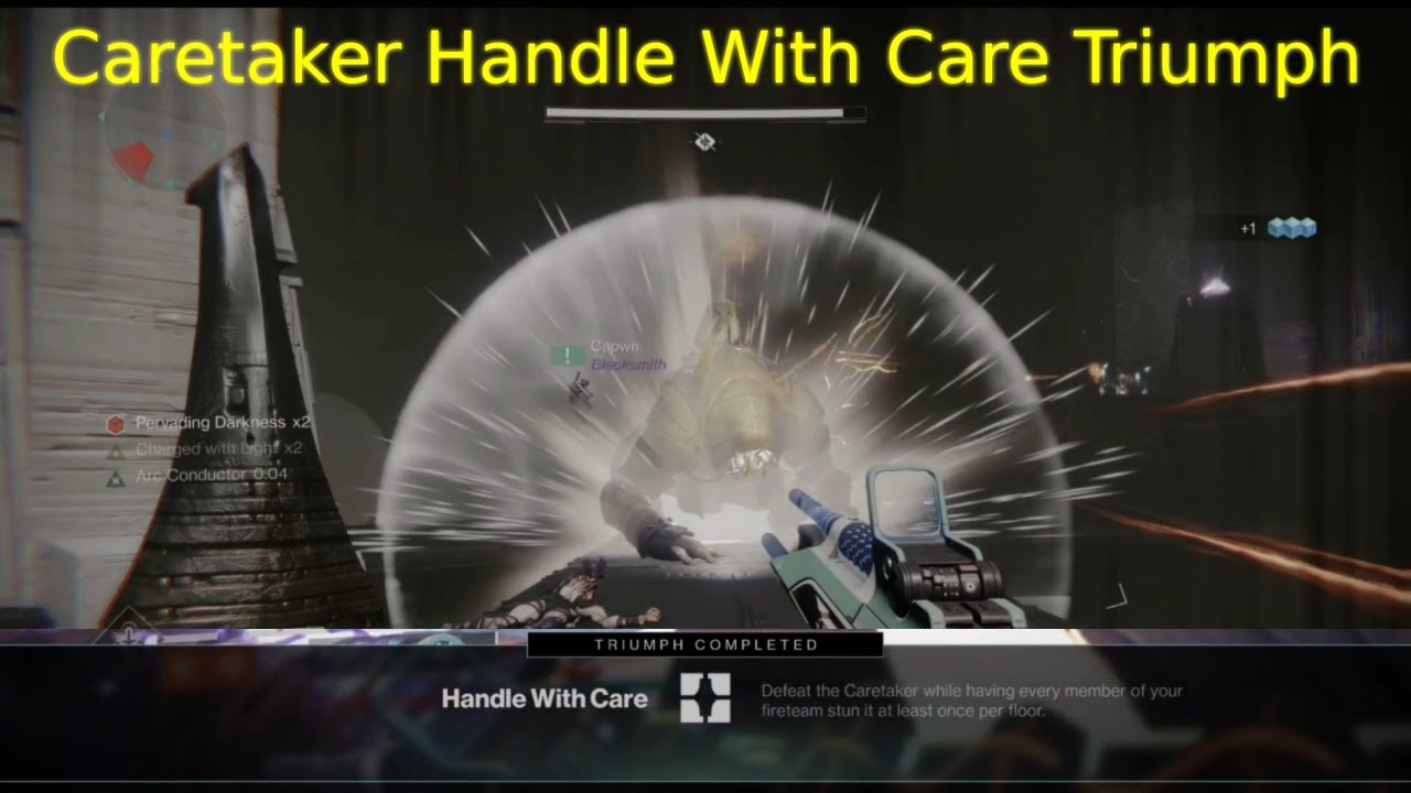 How to Complete Caretaker handle with care triumph (Destiny 2) - YouTube
