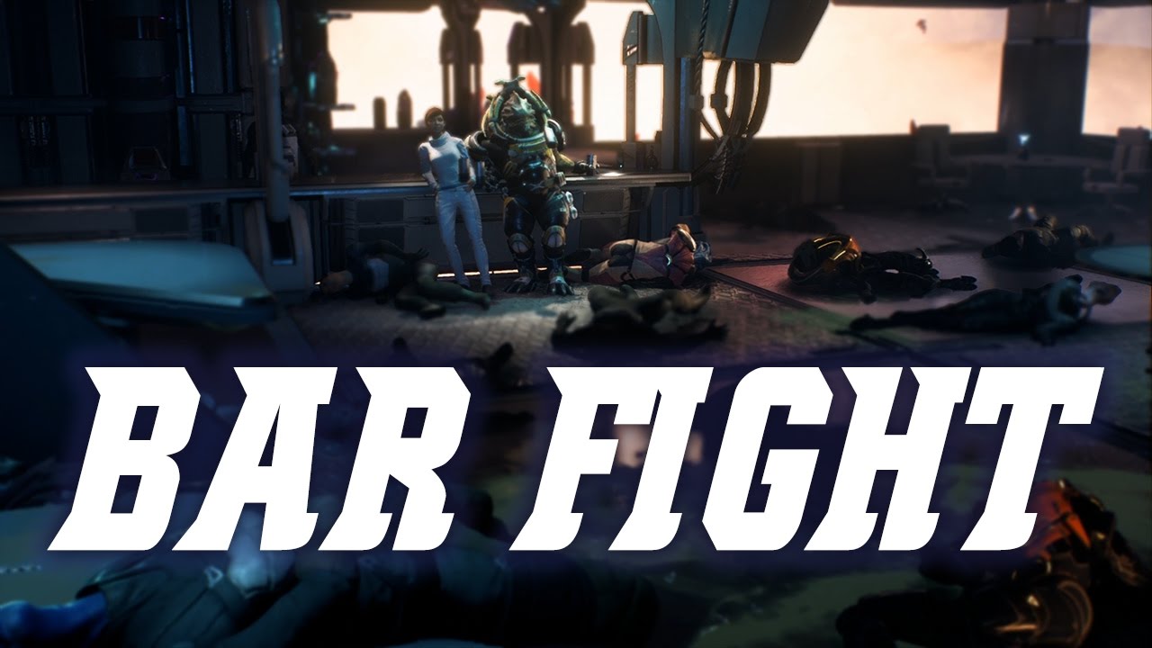 Mass Effect Andromeda: Bar Fight with Drack - YouTube