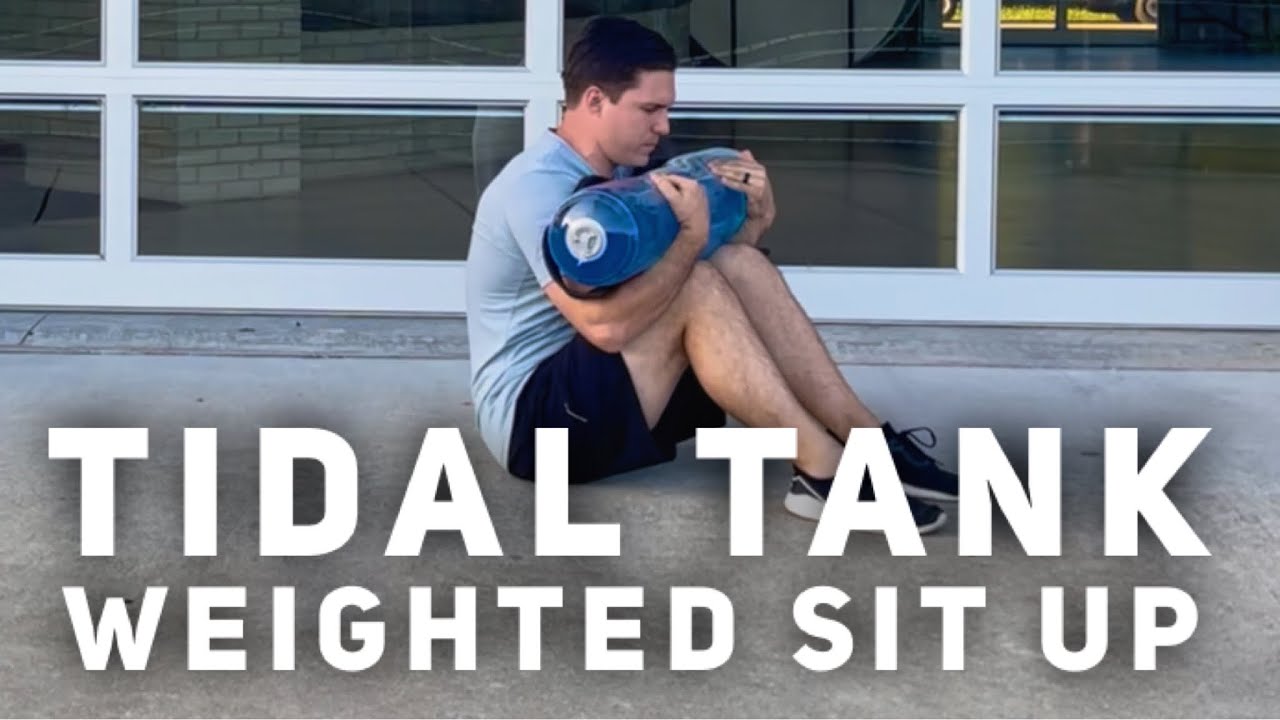 Tidal Tank Weighted Sit Up [Advanced Sit Up Variation] - YouTube