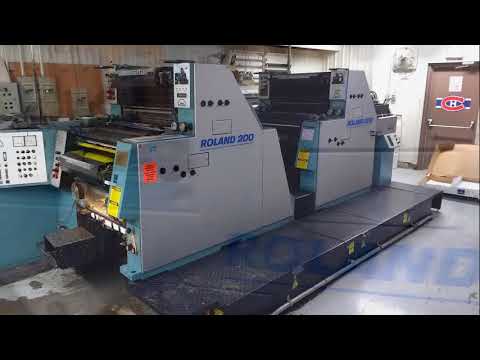 Man Roland 200 Press - YouTube