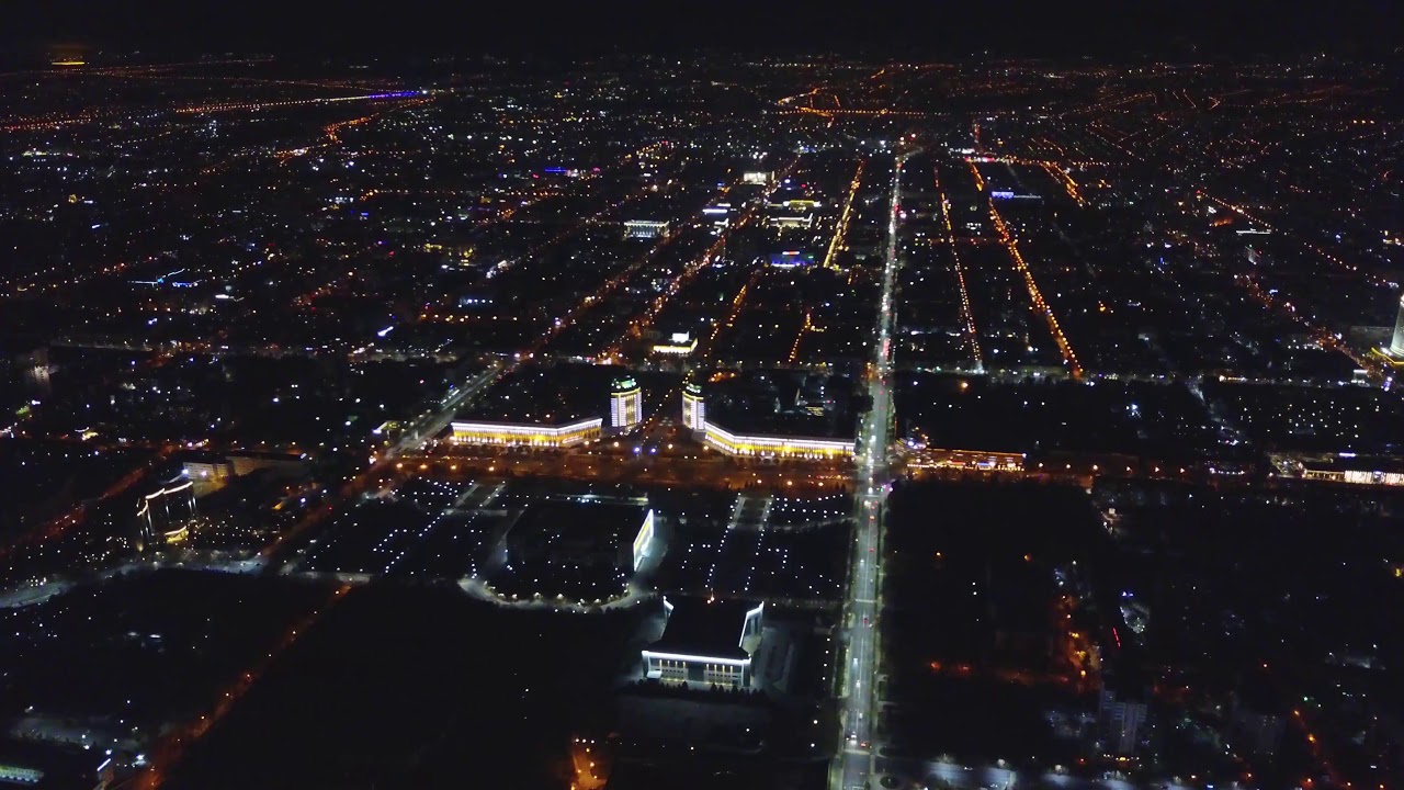 Amazing Almaty Night Flight - YouTube