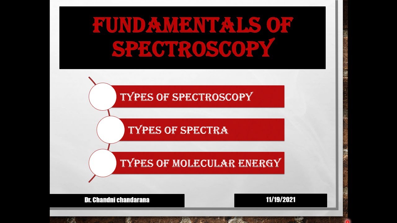 Fundamentals of spectroscopy | Basics of spectroscopy | Types of ...