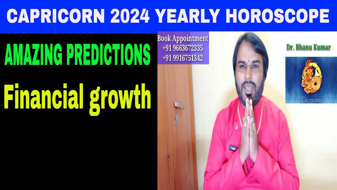 CAPRICORN 2024 YEARLY HOROSCOPE ♑ · AMAZING PREDICTIONS! - YouTube