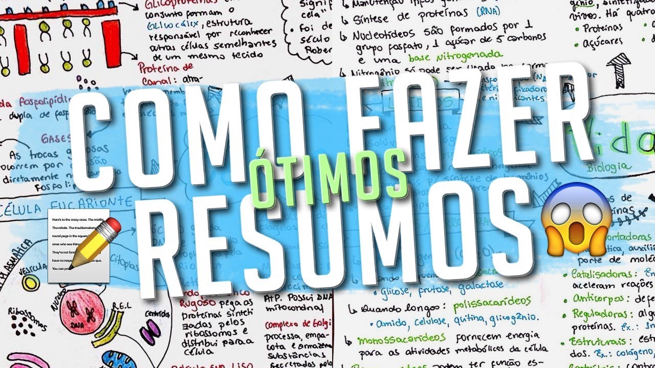 COMO FAZER RESUMOS (BONITOS E EFICIENTES) | CHICLETE VIOLETA - YouTube