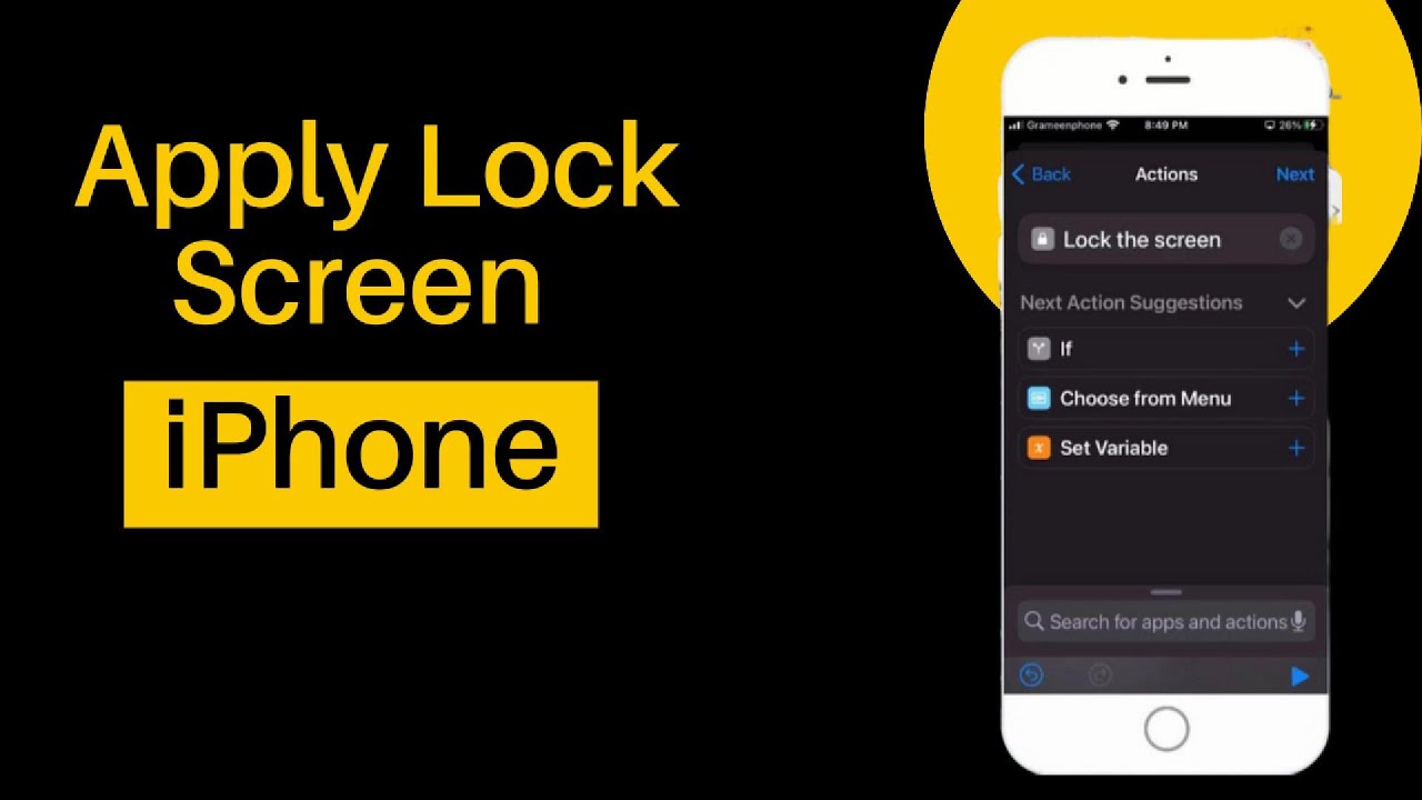 How to apply lock on apps in iphone | app lock in iphone shortcut - YouTube