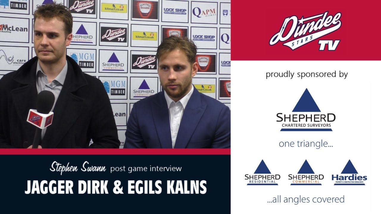 Jagger Dirk & Egils Kalns post game interview - YouTube