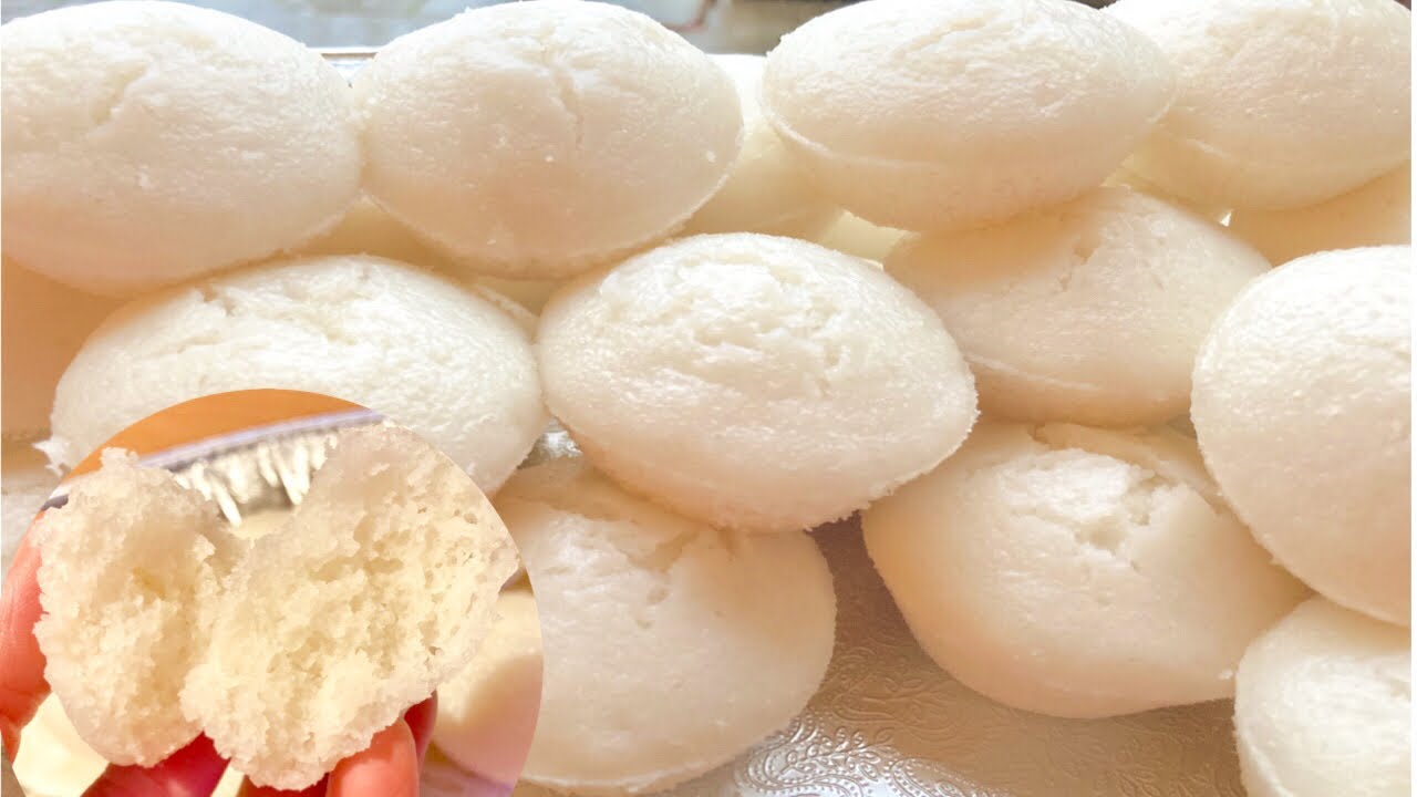 Puto bigas using rice flour without coconut milk - YouTube