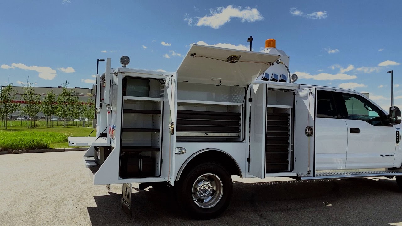 Ford F-350 Work Truck 9-Foot Aluminum Milron Truck Body - YouTube
