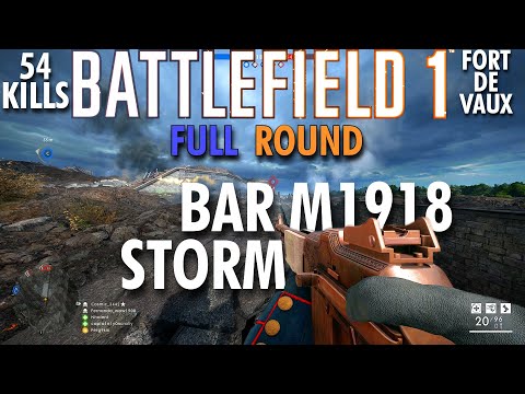 My Favorite Support Class Weapon... BAR M1918 Storm Gameplay - Battlefield 1 Conquest No Commentary
