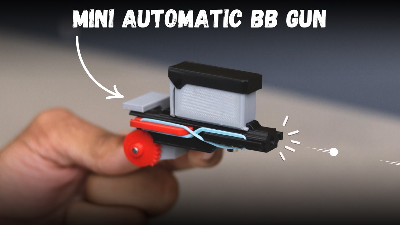 Building a Mini Automatic BB Gun | DIY Tank fires BBs - YouTube