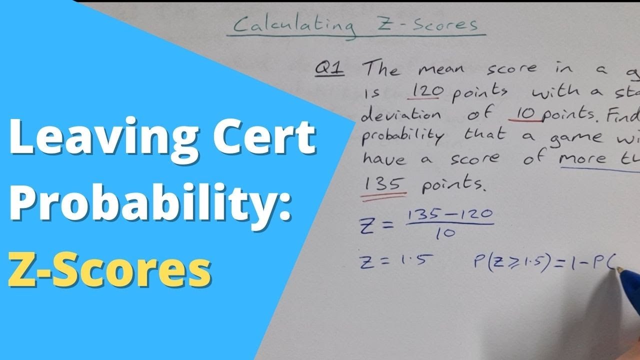 How To Calculate Z scores And Probability Standard Score YouTube