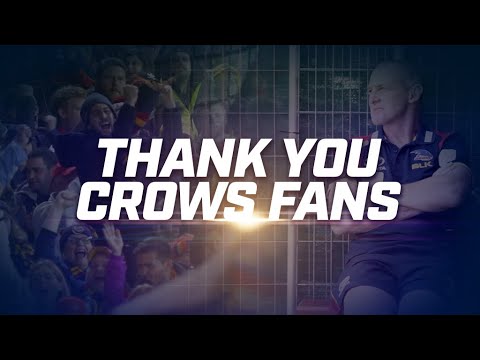 Thank you, Crows fans - YouTube