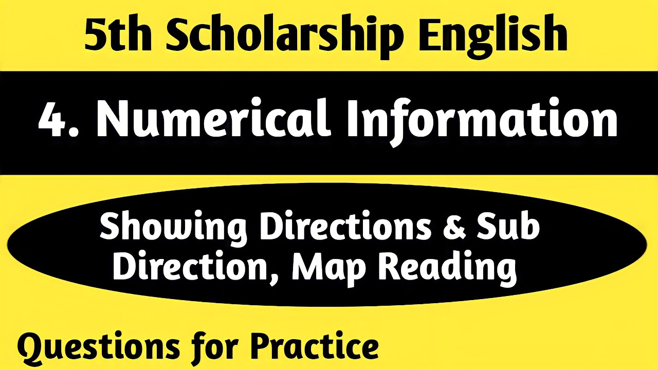 Showing Directions & Sub direction, Map reading || 5th Scholarship || # ...