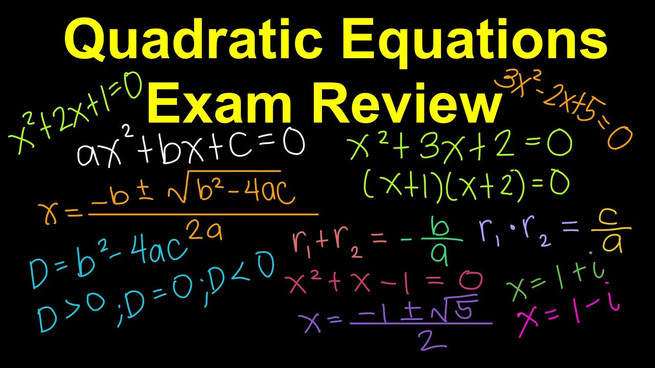 Grade 9 - Quadratic Equations Exam Review (Tagalog/Filipino Math) - YouTube