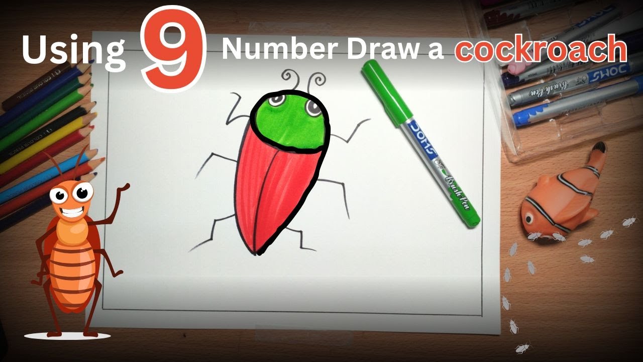 Using 9 Numbers to Draw a Cockroach is EASIER Than You Think! - YouTube