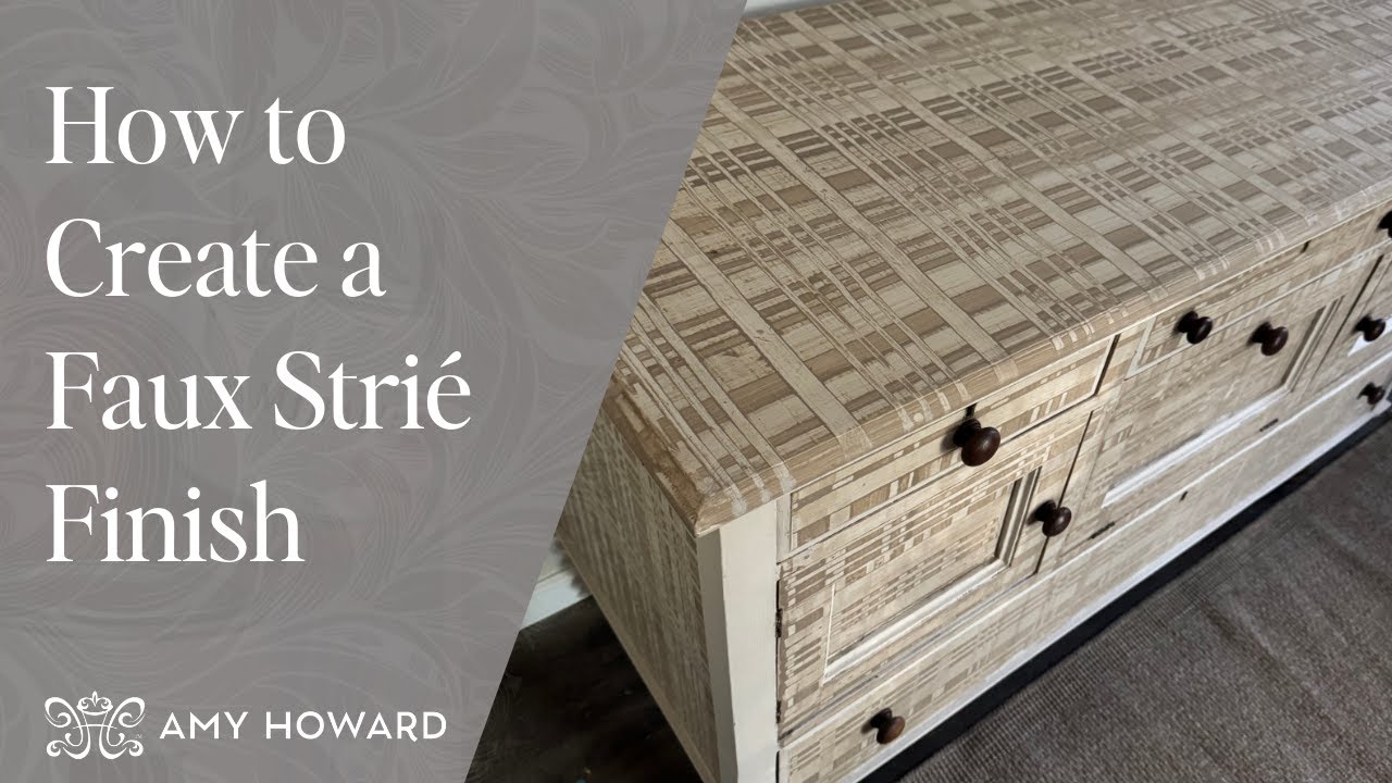 How to Create a Faux Strié Finish - YouTube