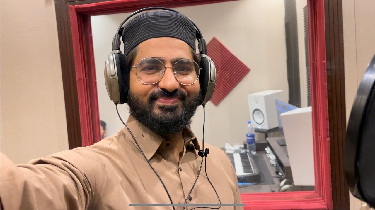 1st Naat Recording vlog-visit Hafiz Ahmed Raza Qadri Studio-Pakistan k ...